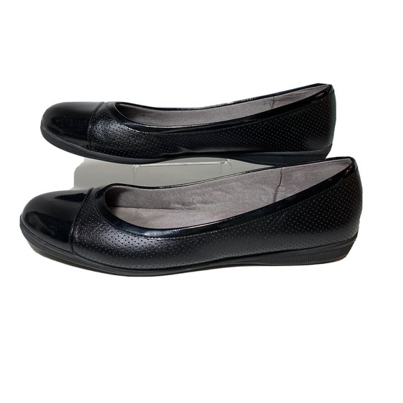 Shoes | Lifestyle Velocity Memory Foam Slip On Ballet Shoes Cap Toe ...